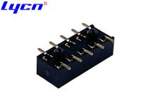 China 1.0A Female Pin Header 1.27 Mm Pitch Height 2.0mm Double Row for sale