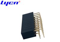 China 90 Degree Female 2.54 Mm Right Angle Header Connector Y Terminal LCP Insulation for sale