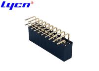 China 2.54mm H=8.5mm Double Row Header Connector Convex Point PCB Female Header for sale