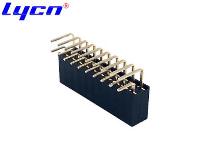 China 2.54mm H=8.5mm Double Row Header Connector Convex Point PCB Female Header for sale