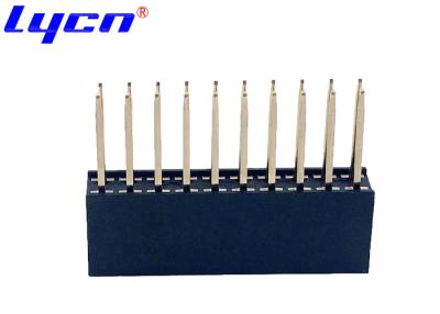 China Current Signal Transmission Female Header 2.54mm Pitch 600V AC/Minute 3.0AMP PC104 for sale