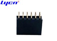 China 2.54mm Double Row 180°DIP H=11mm Female Header Connector Interpolation PA9T for sale
