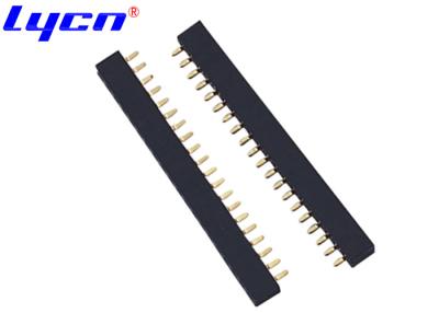 China Single row Dip type female header with Maximum insertion force 0.2KFG insulator material  PA9T for sale