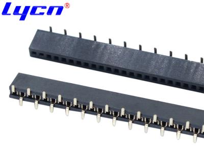 China 1.27mm Pitch Single Row Female Pin Header Connector With The Minimum Pull Force 0.06KGF for sale