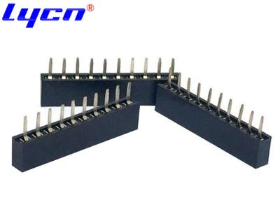 China DIP 180 Degree Straight Female Header 5.0mm Height U Type Terminal for sale