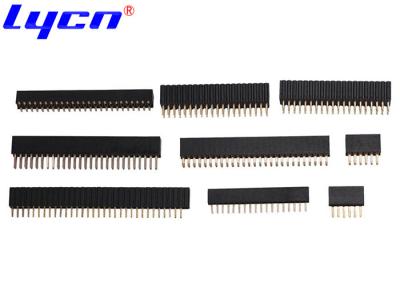 China 2.54mm Pitch Female Header Single Dual Row DIP Type Customization for sale