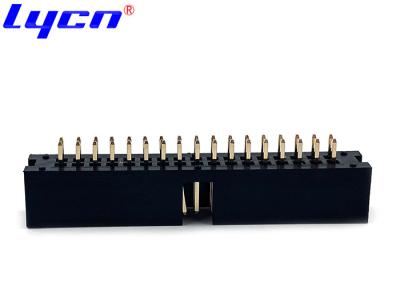 China 2.0 mm Wire To Board Box Header Connector Straight 180°  Au Over Ni LCP for sale