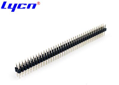 China 2.54mm Pitch Double Row Pin Header Connector Current Rating 3.0A for sale
