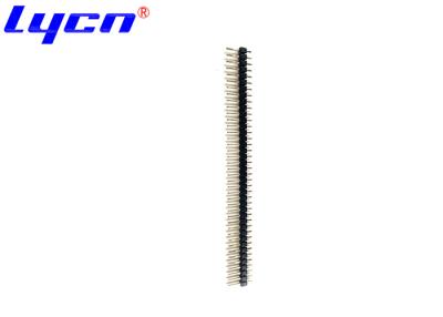 China Golden Palting 2.54mm Pin Header Connector Female Single Row 600V AC / Minute for sale
