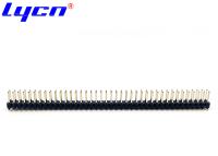 China 2.54mm Pitch Double Row Pin Header Connector Current Rating 3.0A for sale