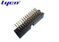 China 90 Degree Pin Male Header Connector Right Angle 2.0mm Pitch PA9T Gold Tin Plating for sale