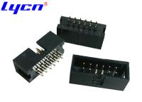 China 8 Pin - 64 Pin Gold Plated Box Header Connector DIP Type PA9T 2.0mm Pitch for sale
