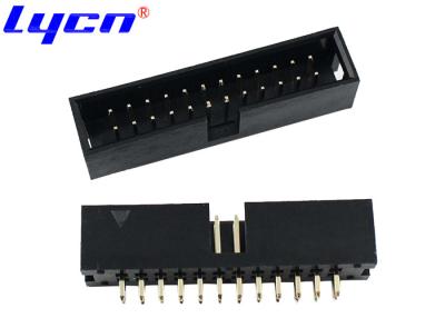 China IDC 2.0 Mm Pitch Box Header Connector PBT Brass 10P 20mΩ Max 1000V AC/DC for sale