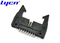 China Straight Latch Ejector Header 2.54mm Pitch DIP 3.0 AMP Brass Gold Flash for sale