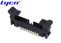 China Straight Black Ejector Header DIP 180 Degree PA9T 2.0mm Pitch With Gold Flash for sale