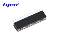 China 1.27 Mm Round Pin Header SIP Socket Machined Single Row 180° DIP for sale
