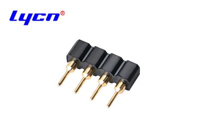China 2.54 mm Pitch Round PIN Header Machined Dual Row Straight Height 3.0mm for sale