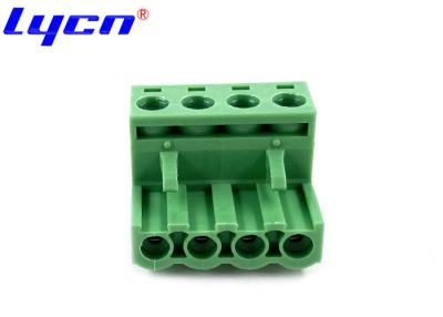China 5.0mm Female PCB Terminal Block Connector Without Ear Right Angle Type for sale