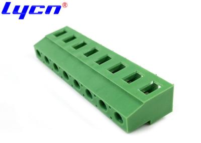 China 5 - 6mm Length Single Row Terminal Block 7.62mm PA66 Horizontal Line for sale