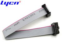 China IDC Connector Flat Ribbon Cable Assembly Hook Rectangular 5 - 32 AWG for sale