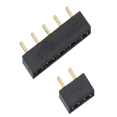 China Au Flash Female Pin Header Connector 2.00mm Pitch PA6T SMT PCB for sale