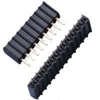 China Single Row 3.0AMP PA6T Female Header PCB Connector 2.54mm Pitch for sale