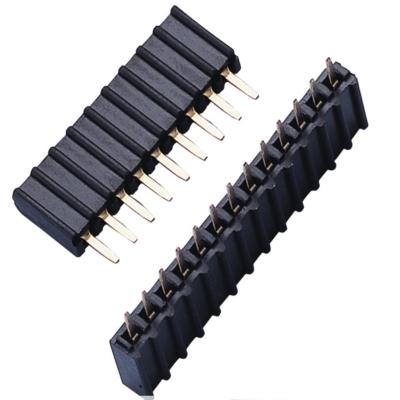 China Single Row 3.0AMP PA6T Female Header PCB Connector 2.54mm Pitch for sale