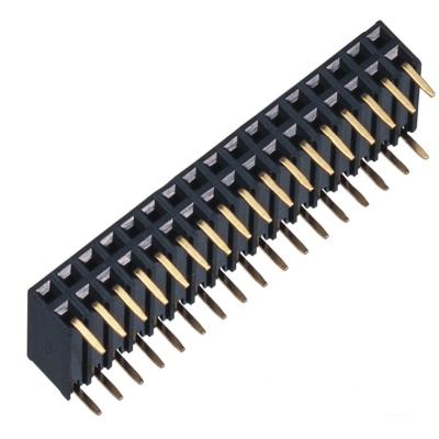 China 4.3mm Height Concave Bending Female Header Connector 1U PA6T Material for sale