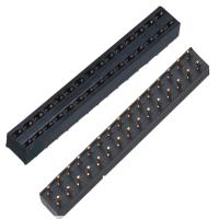 China Gold Flash PA6T 1U Female Pin Header Connector PCB 2.0mm Pitch for sale