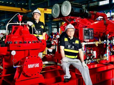 China Fire Pump Set Diesel Engine Fire Pump Driver with 130-1005 Gallons Fuel Tank Capacity and 1500 GPM Flow Rate for sale