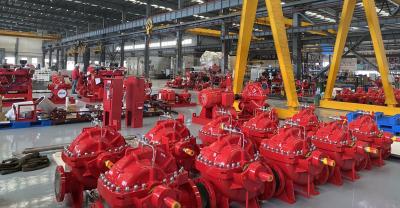 China 14 Inches Discharge Size Diesel Engine Pump Set with Heavy-Duty Construction and Rated Flow 7000GPM for sale
