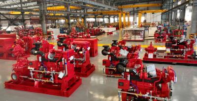 China UL Fuel Tank Split Case Fire Pump With High Pressure Rated Pressure Up To 109-179psi And High Flow Rated Flow 7500 GPM SCF400-350-640 for sale