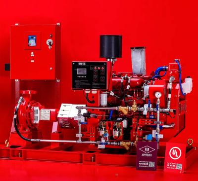 China ESF200/50G UL/FM Horizontal End Suction Fire Pump 2500 GPM @ 99–174 PSI Designed For NFPA 20 Fire Protection Systems for sale