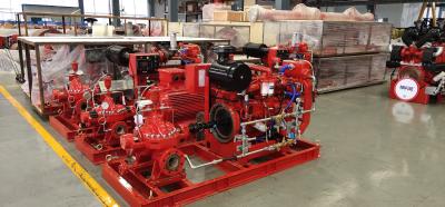 China Horizontal End Suction Electric Motor Driven Fire Pump 68.2M3/H 60m UL FM NFPA20 for sale