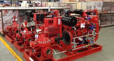 China UL FM NFPA20 Diesel Engine Driven Fire Pump Set 68M3/H 58m Heat Exchanger for sale