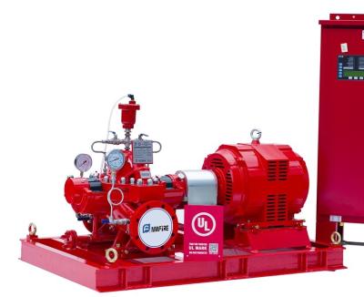 China Horizontal Split Case Fire Pump With Electric Motor Driven Water Supply for sale