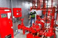 China UL / FM Listed Skid Mounted Fire Pump Package 289 Feet For Transportation Tunnels for sale