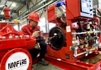 China Red Professional Fire Pump Diesel Engine 144KW With Water Cold Cooling for sale