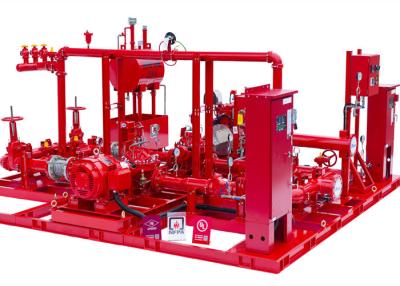 China Horizontal Split Case Fire Pump 2000GPM With 2100L Fuel Tank for sale