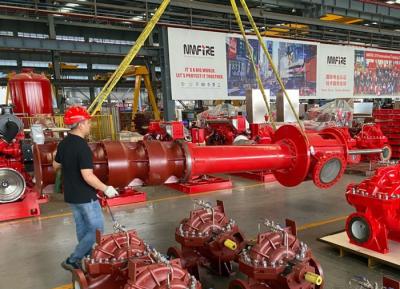 China Centrifugal Electric Motor Driven Fire Pump Sets With Vertial Turbine Pumps For Fire Use for sale