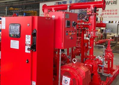 China High Pressure Skid Mounted Fire Pump 450GPM/105PSI With Ductile Cast Iron Casing for sale
