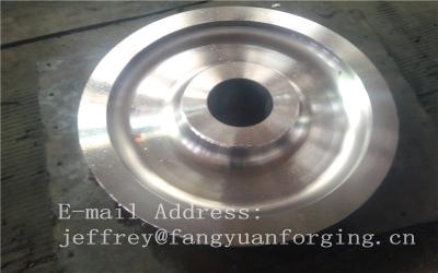 China Alloy Steel 4140 42CrMo4 SCM440 Rail Forged Wheel Blanks with Quenching and Tempering Heat Treatment for sale