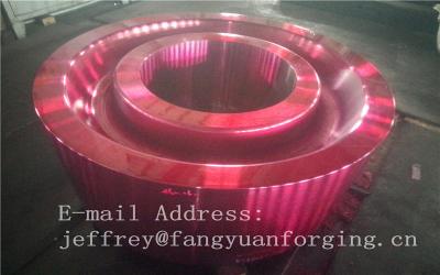 China Internal Gear Ring Forged Alloy Steel with Q+T Heat Treatment 28-35 HRC Hardness for sale