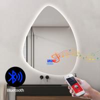 China Dimmable LED Frameless Mirror 5mm Defog Bathroom Mirror For Hotel / Bathroom / Project for sale