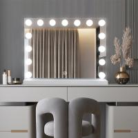 China Frameless Hollywood Vanity Mirror IP44 IP66 3 Lighting Modes Smart Touch Vanity Mirror for sale
