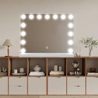 China Frameless Hollywood Vanity Mirror IP44 IP66 3 Lighting Modes Smart Touch Vanity Mirror for sale