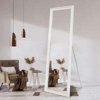 China Vintage Wooden Framed LED Full Length Mirror 60x170cm Wall Mounted Floor Standing for sale