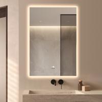 China Decoration Backlit Smart Mirror Antifog Bathroom Mirror Wall Mounted With LED Light for sale