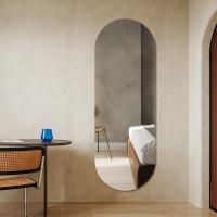 China Eco Friendly LED Oval Bathroom Mirror , Frameless Smart Make Up Bathroom Mirrors for sale