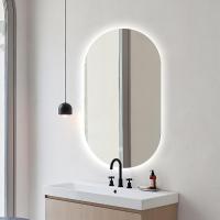 China Defogger LED Lighted Bathroom Mirror , Arched Backlit Mirror Customized Logo for sale